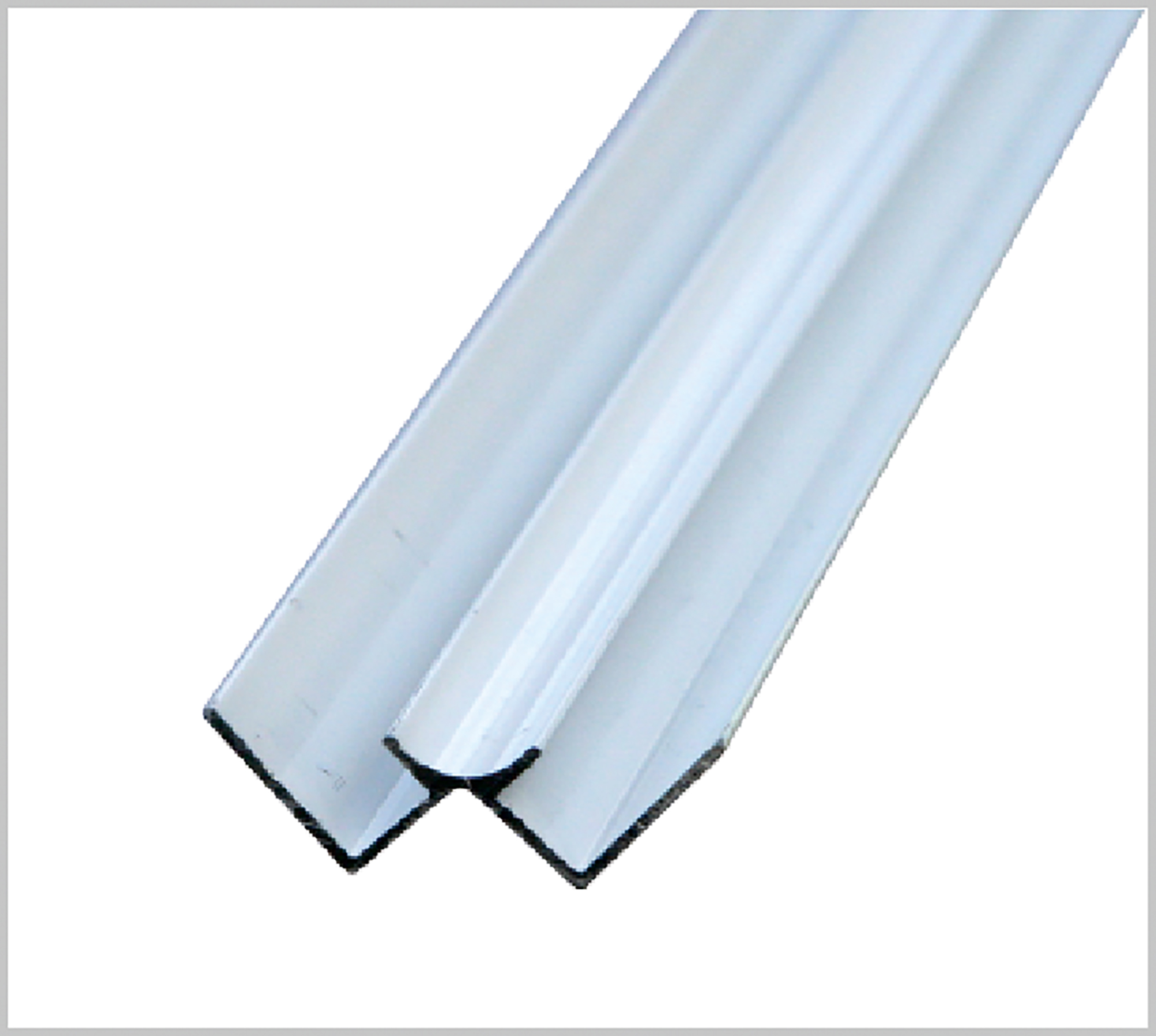 Flair 7mm Internal Corner Trim Silver PVC Trims