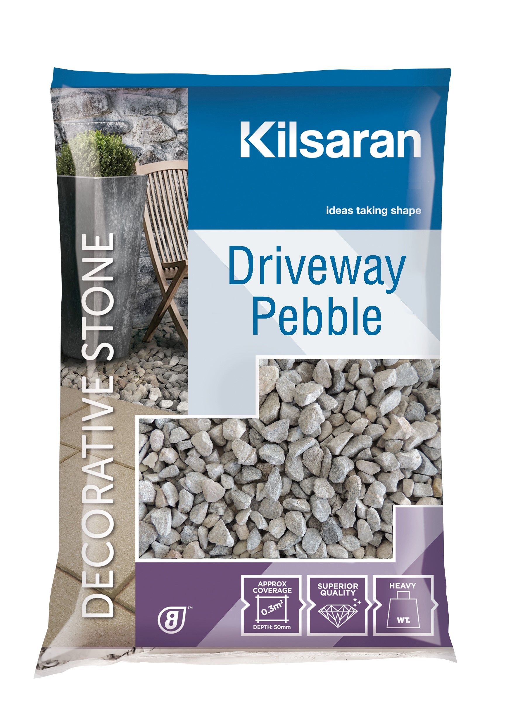 Kilsaran Driveway Pebbles Decorative Stones 10mm - Small Bag 25kg