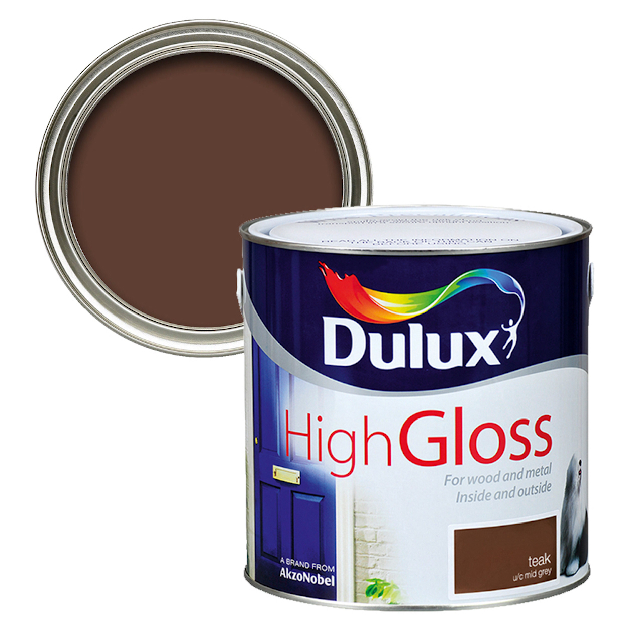 Dulux High Gloss Teak 2.5l