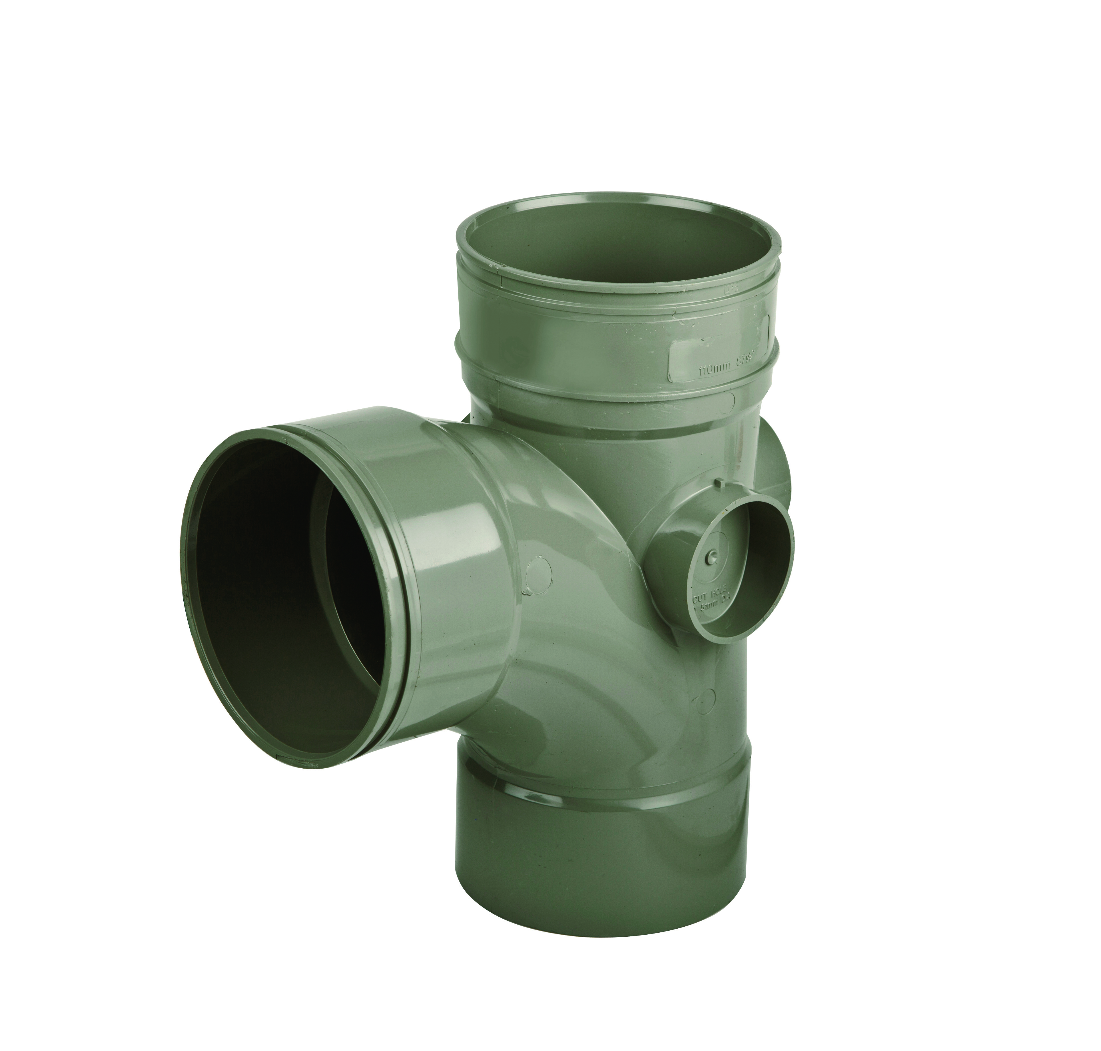 Osma Compact Soil Branch 110mm Double Socket