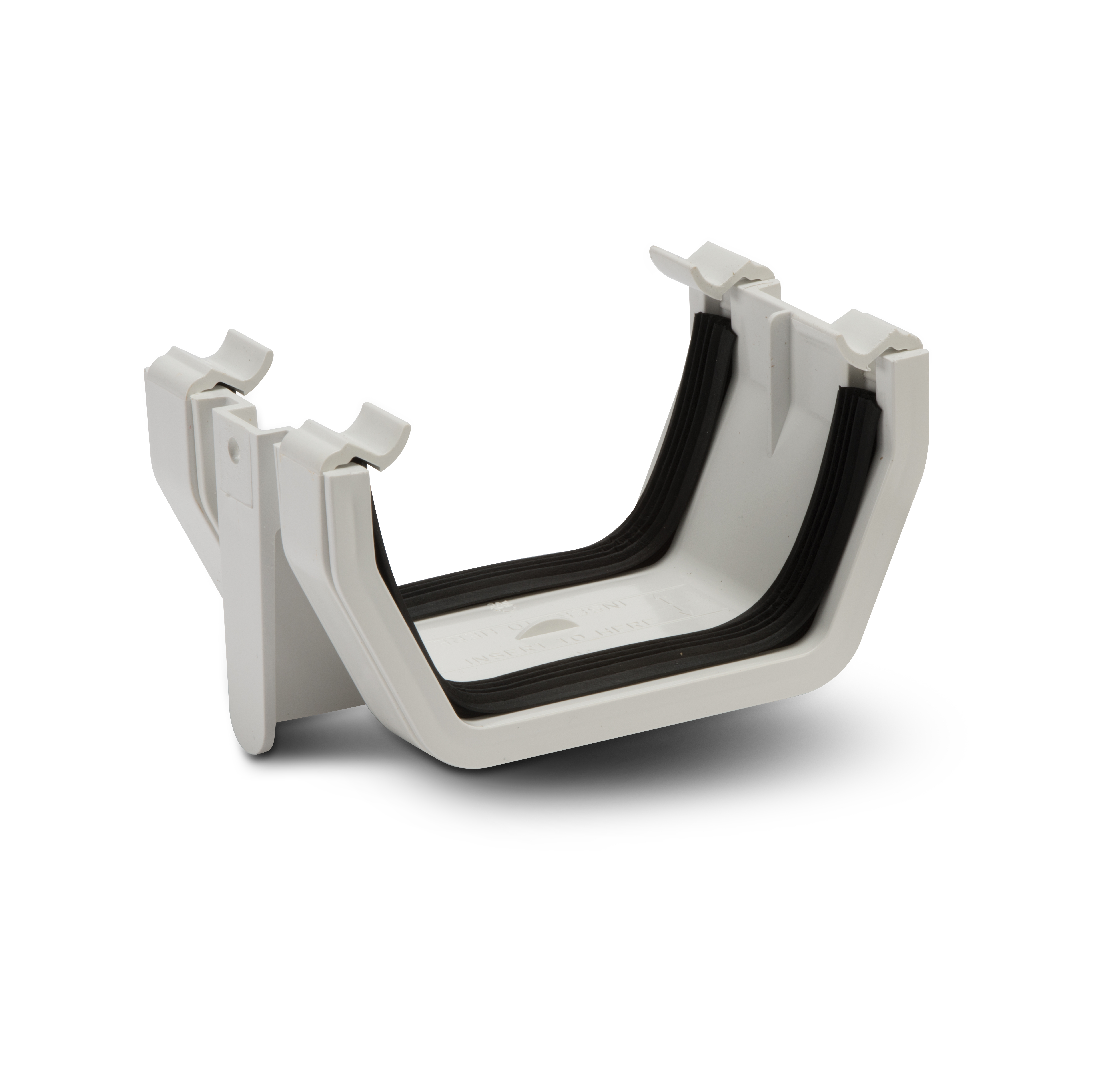 Polypipe Gutter Union Bkt Square White