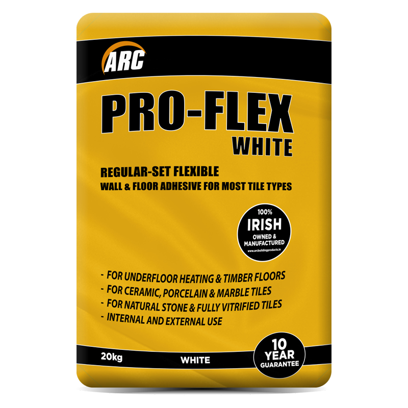 ARC Proflex Wall/Floor Adh 20kg White (Yellow)