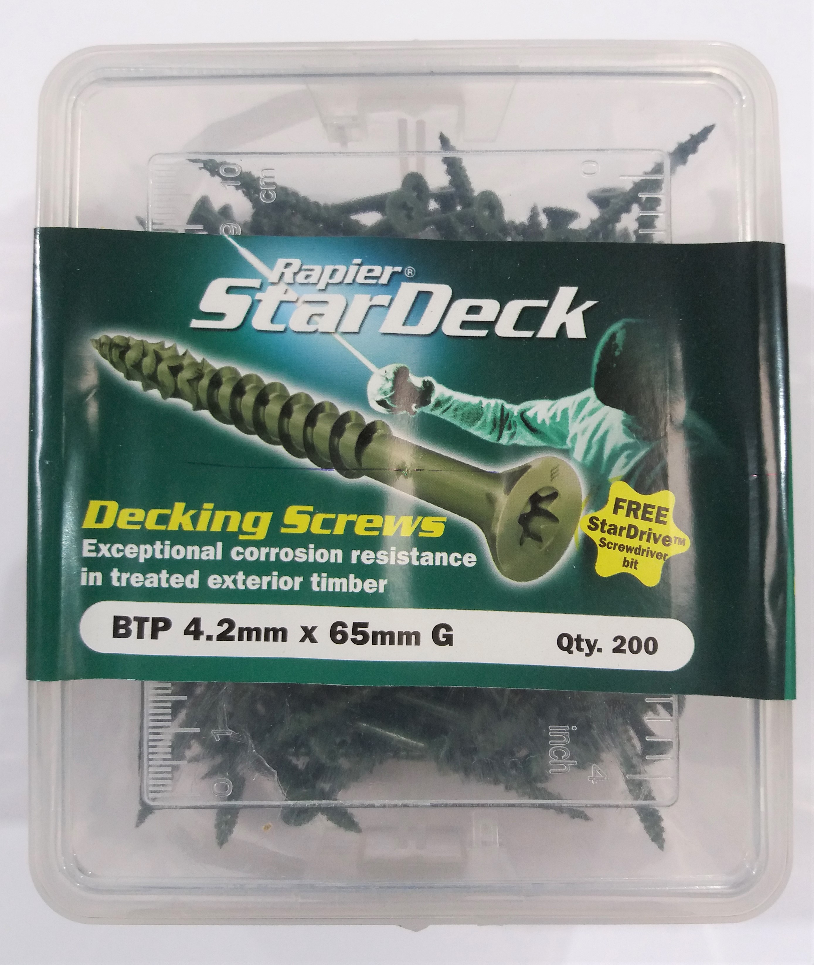 Rapier Star Drive Deck Screw 4.2 x 65mm (Box 200)