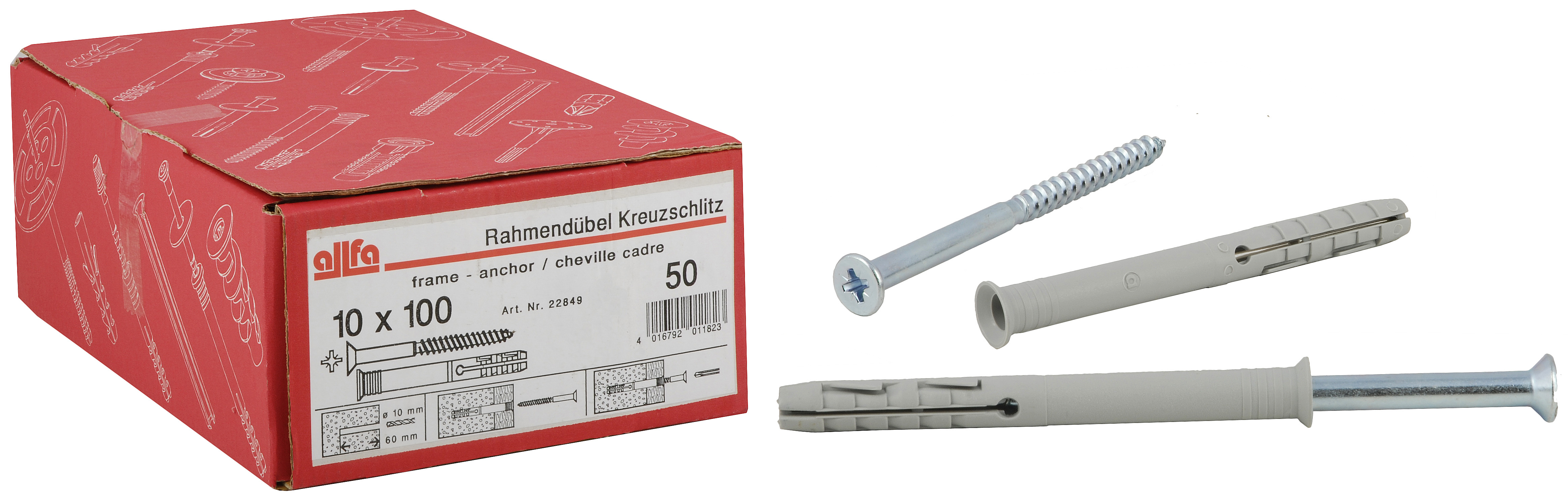 Nylon Frame Fixing 10 x 120mm