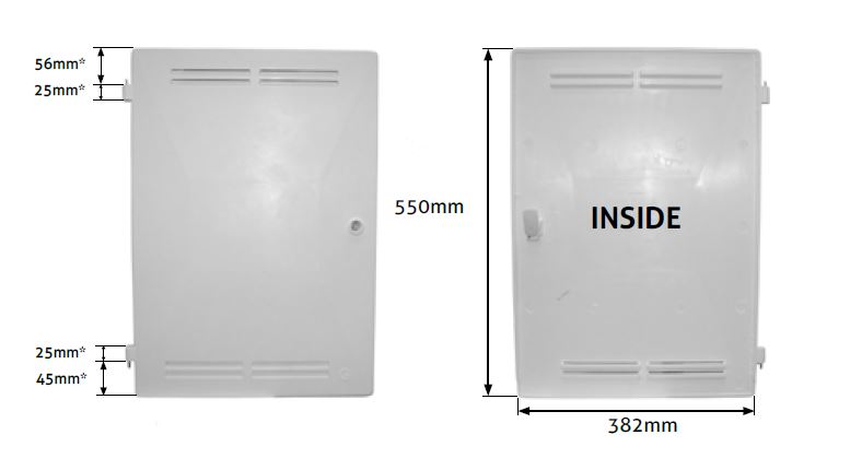 Tricel Gas Meter Box Door Only