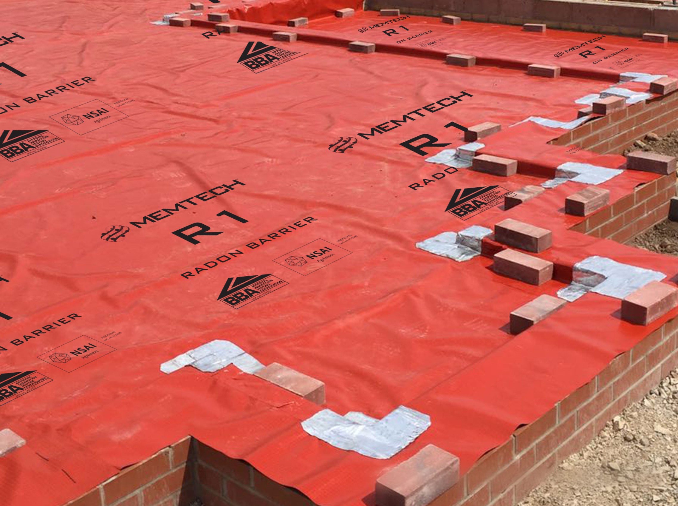 Memtech Reinforced R1 Radon Membrane Barrier 3 x 30m