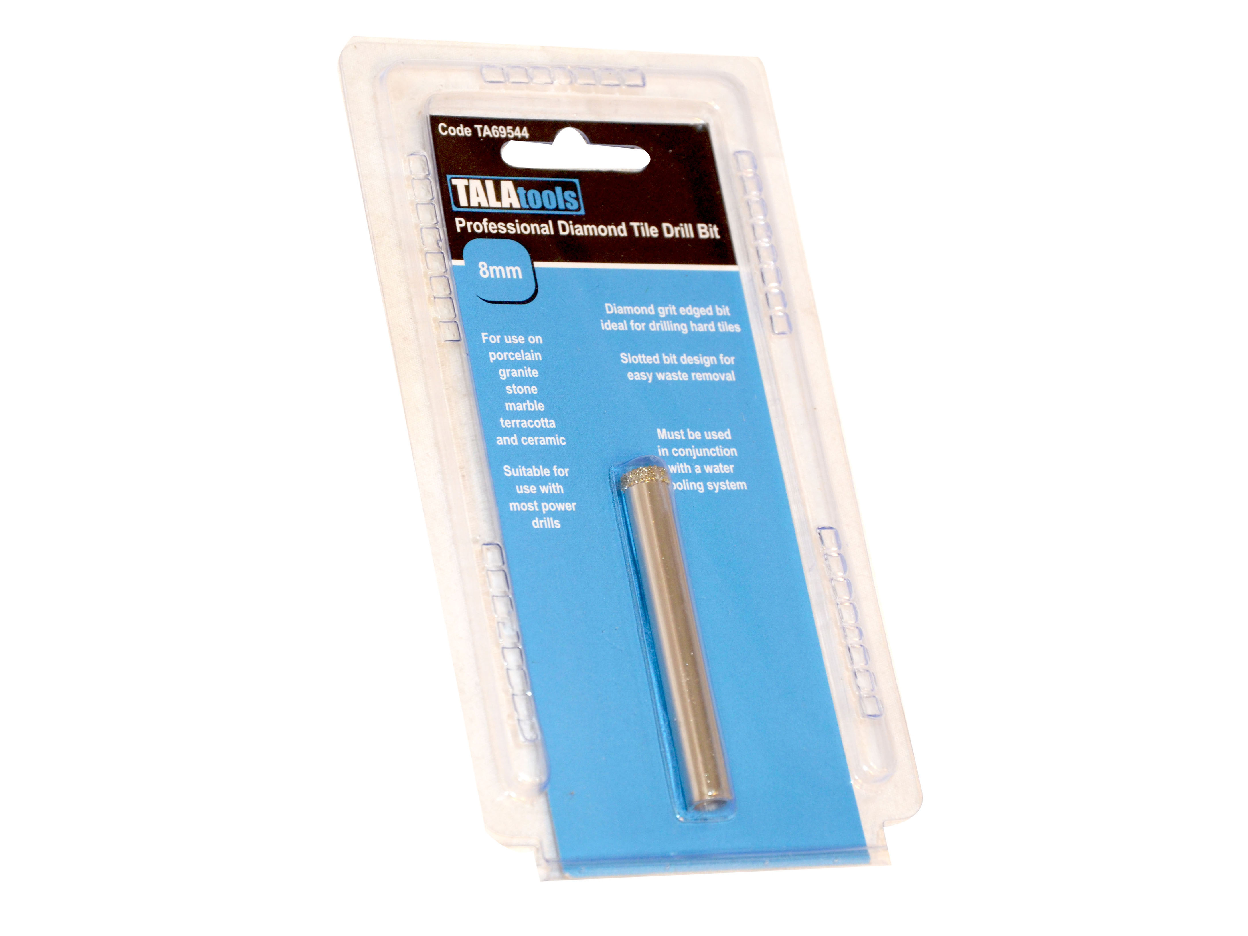 Tala Professional 8mm Diamond Tile Drill Bit
