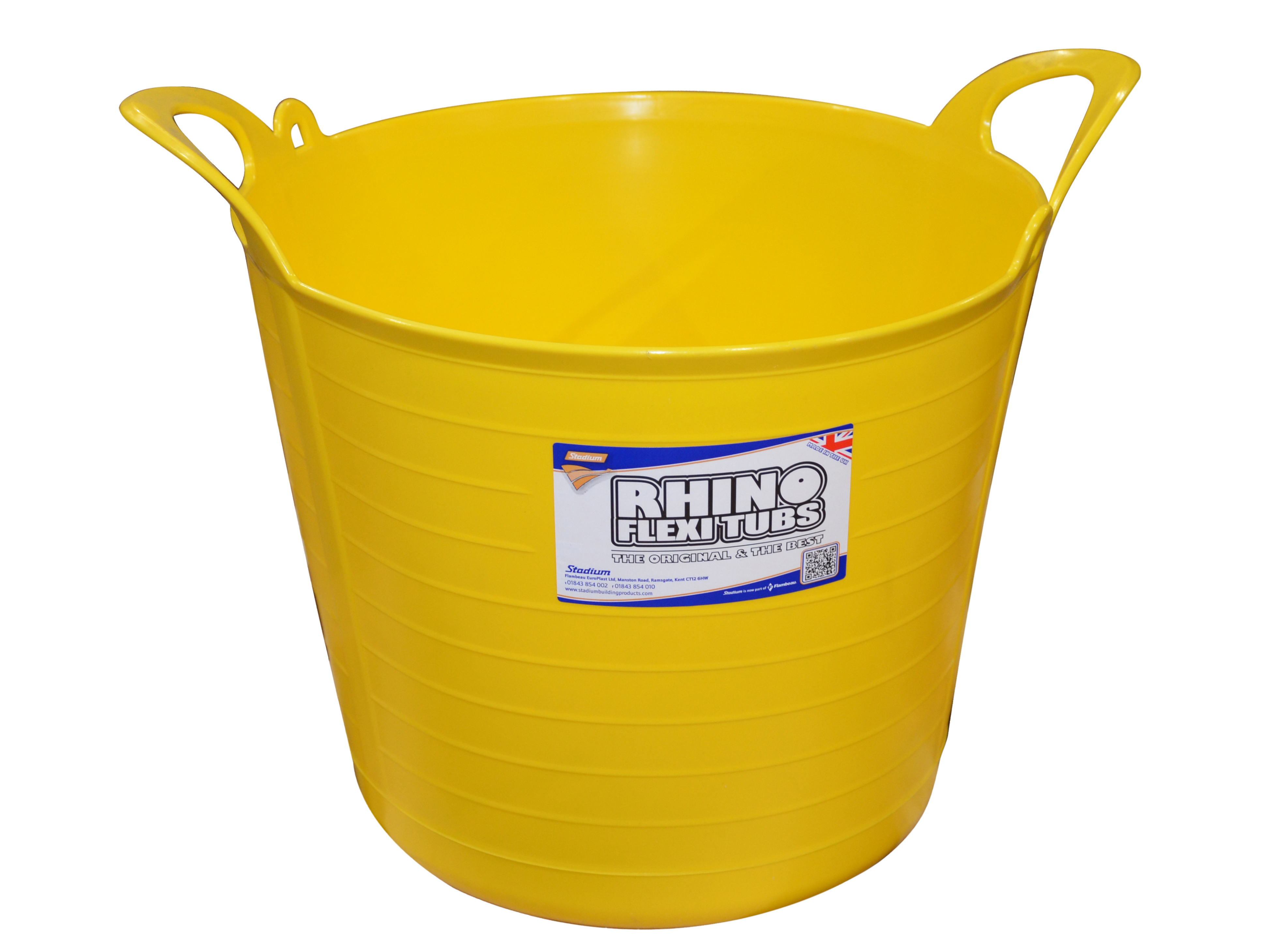 Stadium Flexi Tub Heavy-Duty Builders Bucket Yellow – 26 Litre