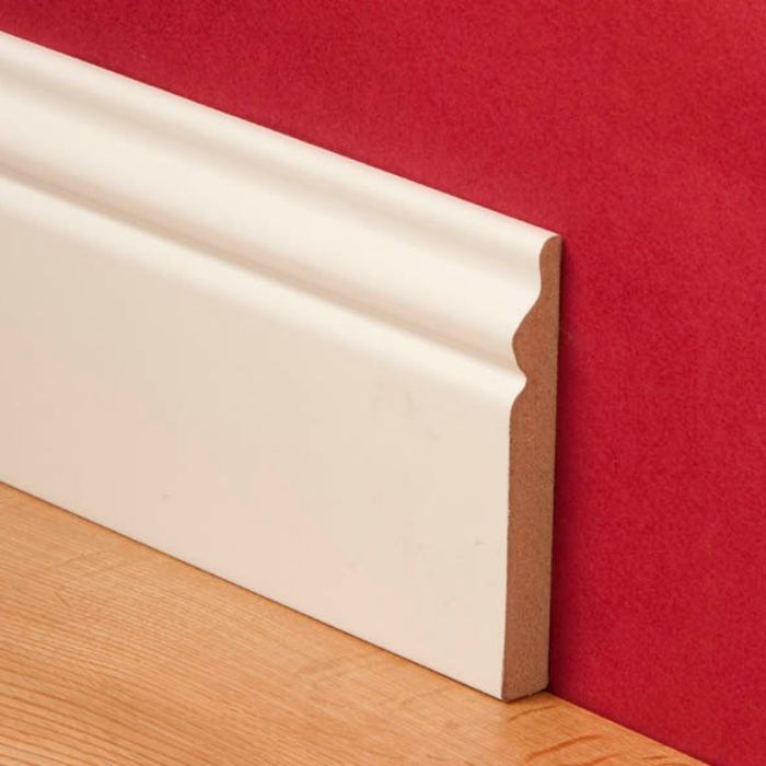 Trojan White MDF Skirting 120mm X 2.4m (5 Inch Approx)