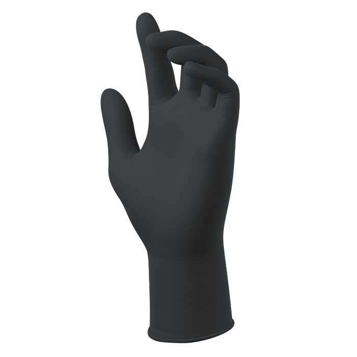 Megaman Nitrile Glove Black 50/box XL