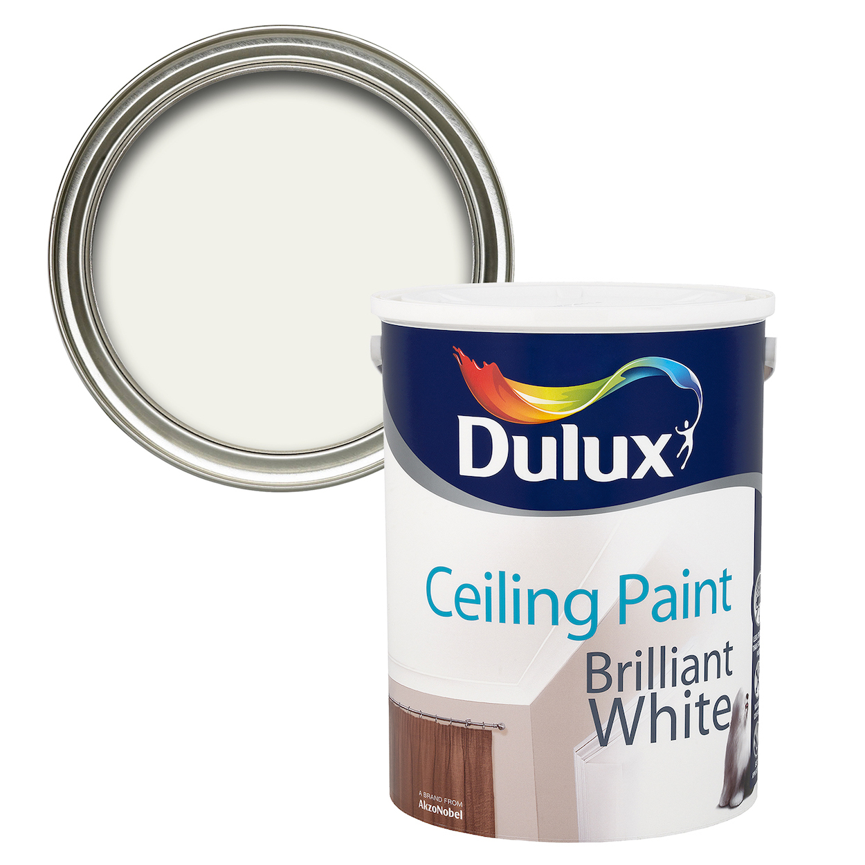 Dulux Ceiling Paint Pure Brilliant White 5l