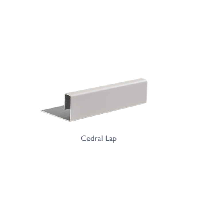 Cedral Lap End Profile 45 x 26 x 10 x 17mm x 3m C52 Pearl