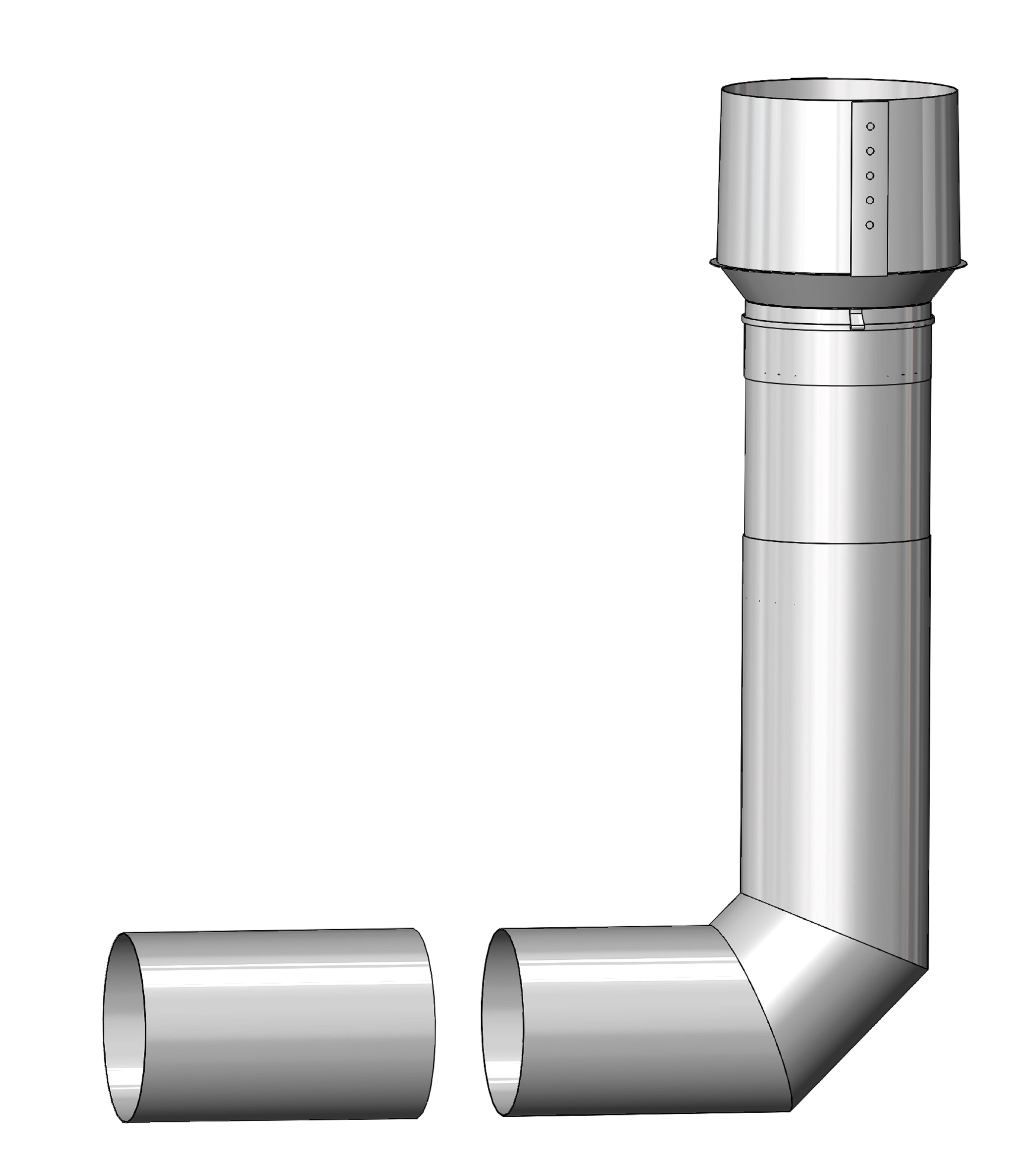 Clay Adaptor 150mm x 90deg Kit