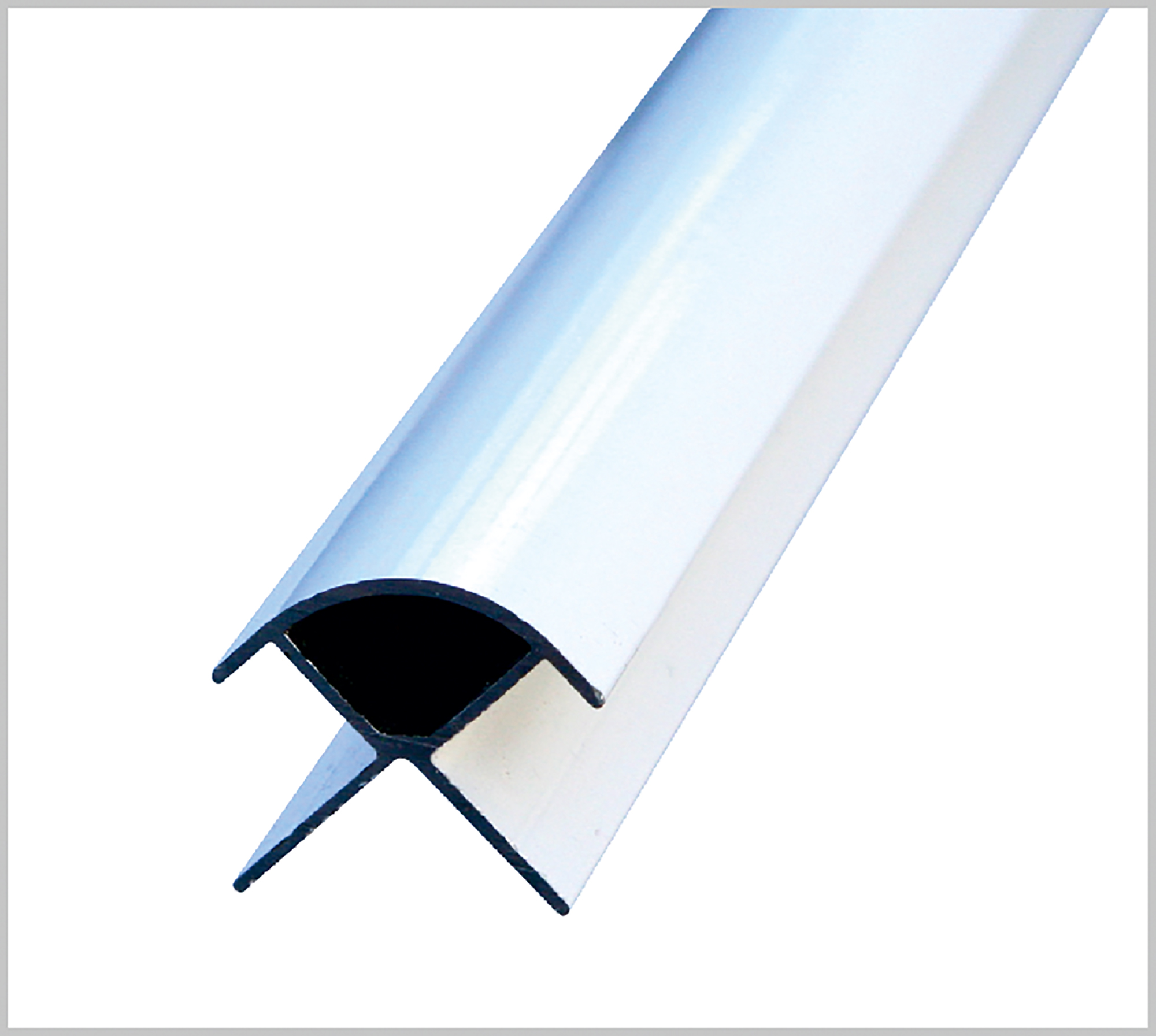 Ceiling & Wall Panel Trim External Corner Silver PVC Trims