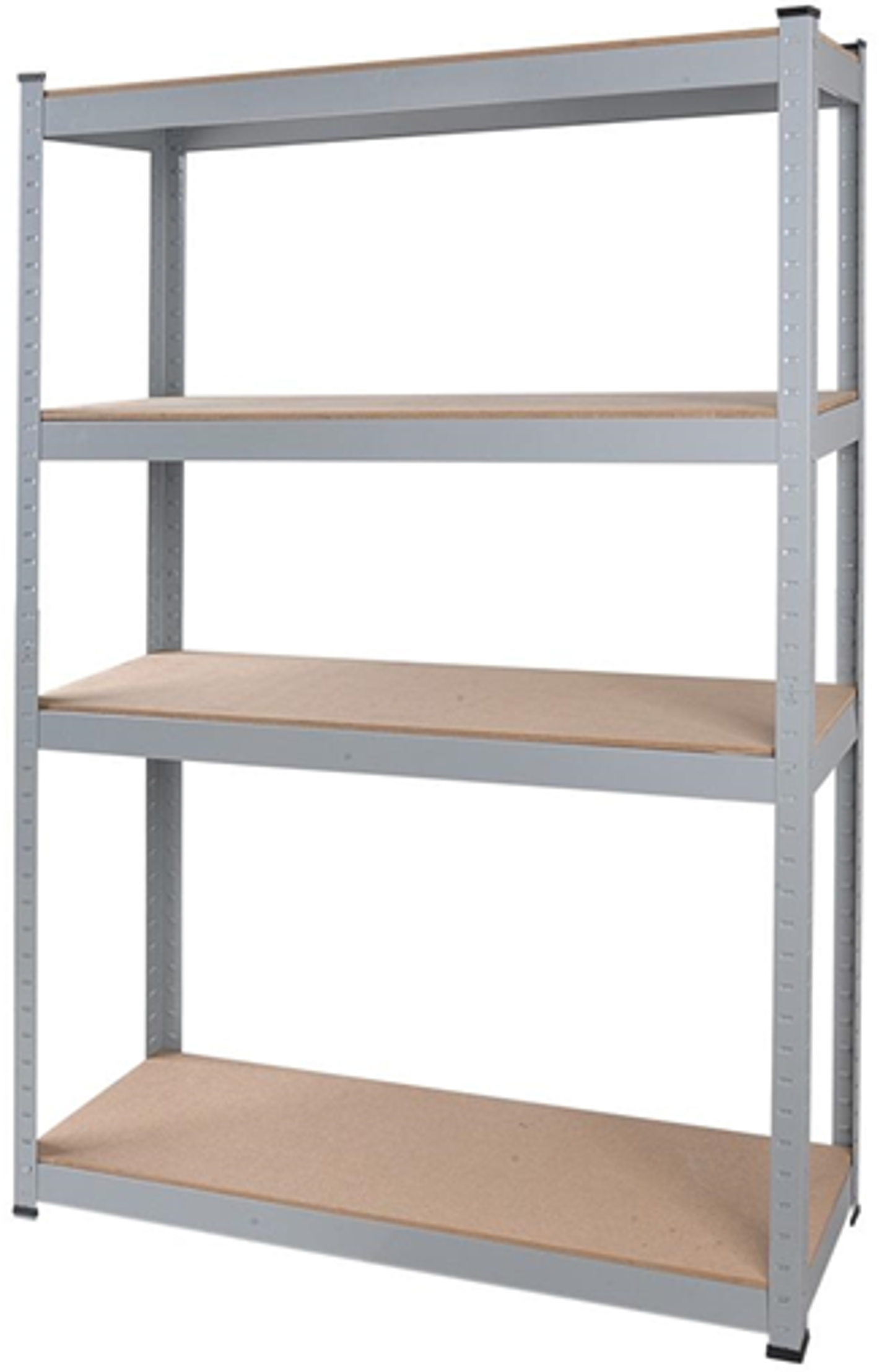 Chadwicks MDF Portable 4 Shelf Rack Unit - (30 Inch x 12 Inch x 60 Inch)