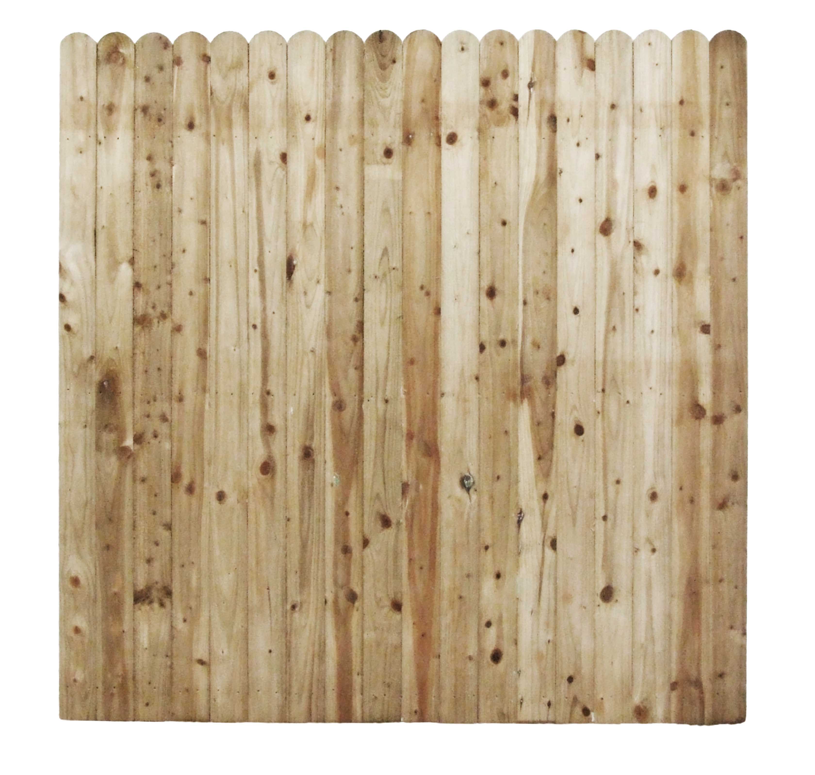 Coolrain Solid Picket Fence Panel 1.8m x 1.8m |Home Delivery