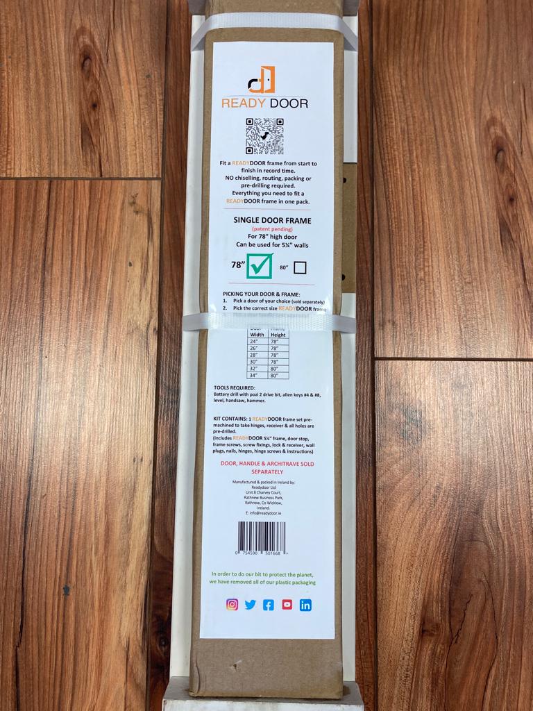 Single Door Frame MDF - 78" High Door - 132 Single Door Frame MDF 78 ...