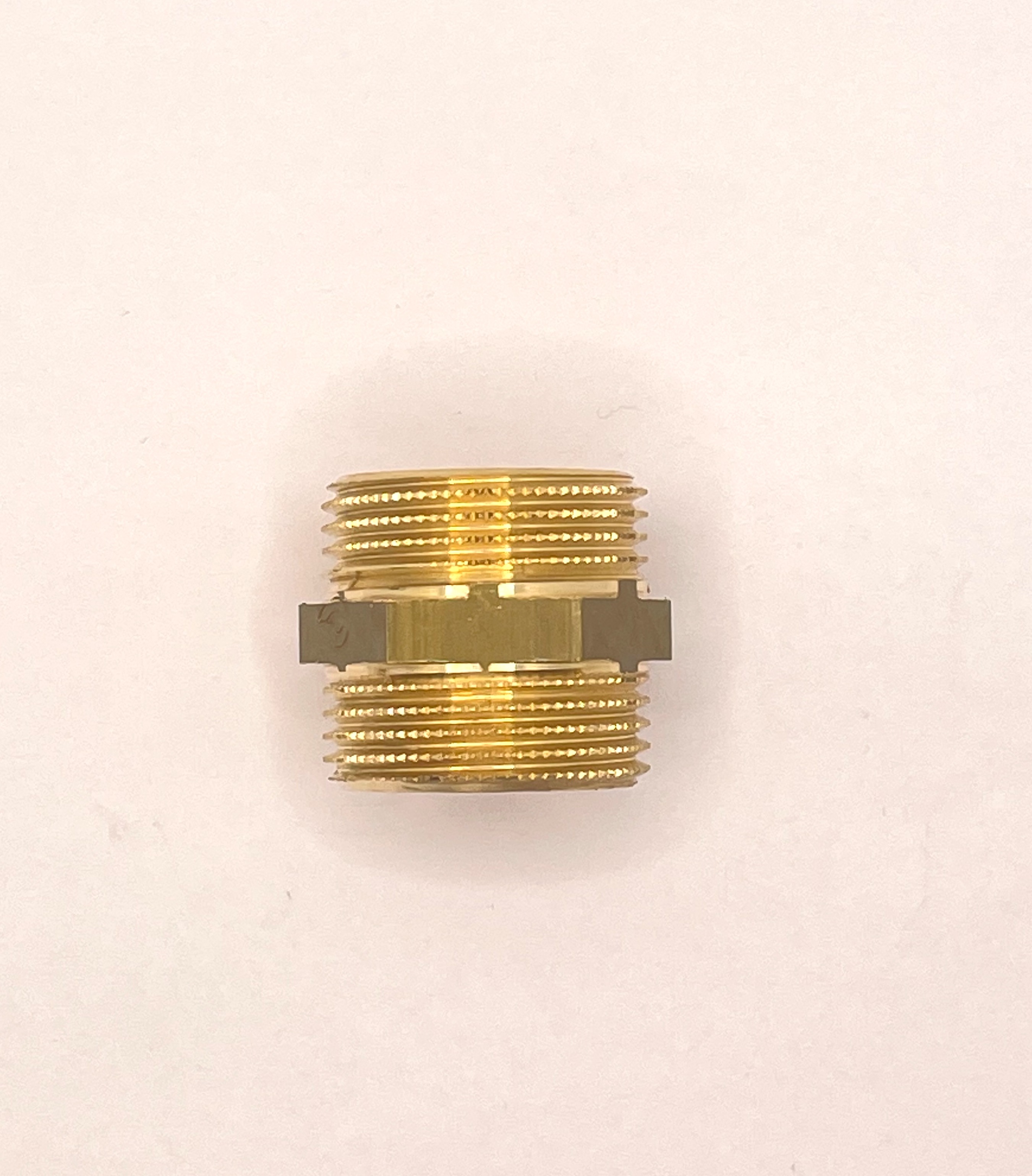 Plumb Centre 3/4" Brass Hex Nipple