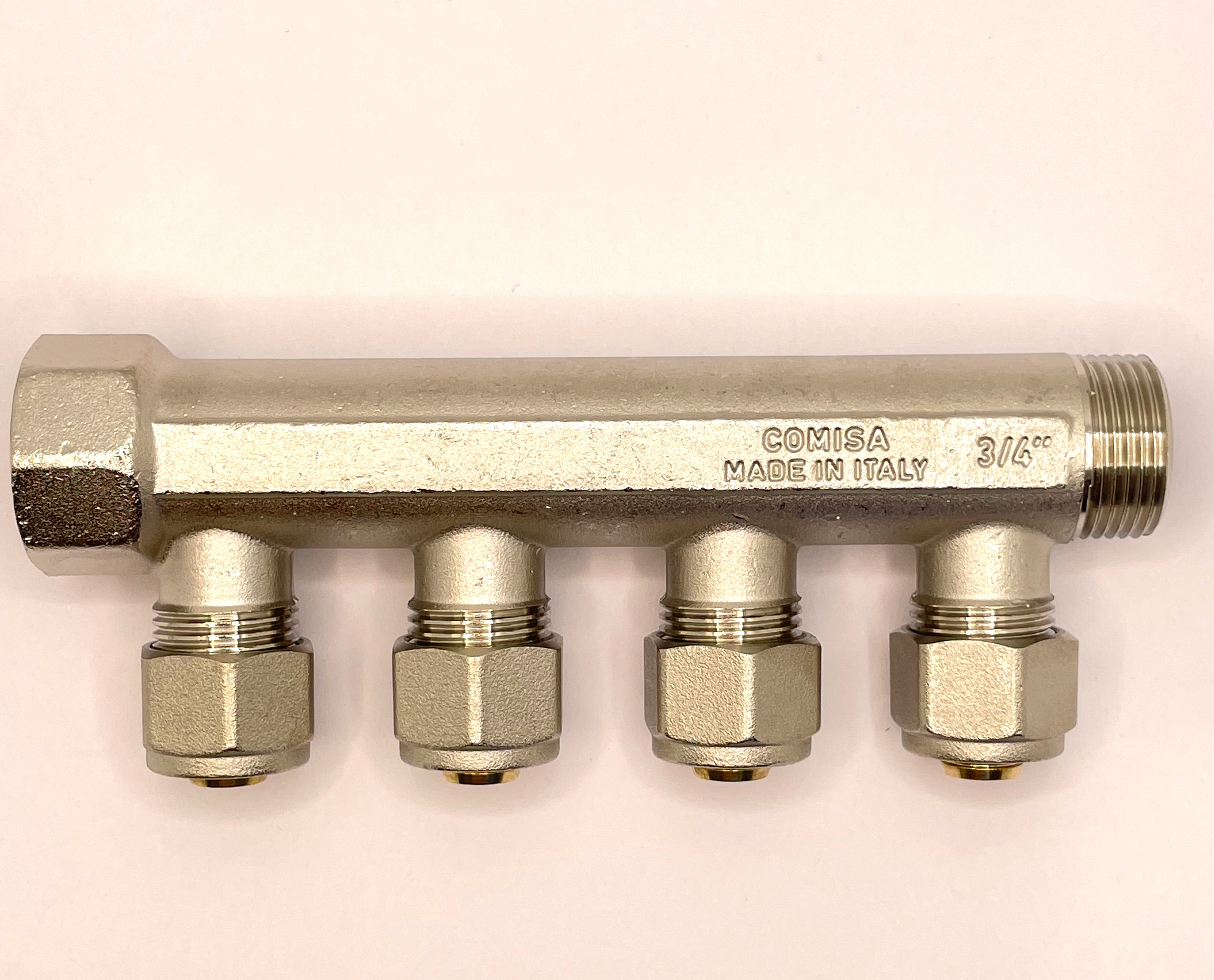 Plumb Centre 3/4" x 16mm 4 Port Plain Manifold Multilayer