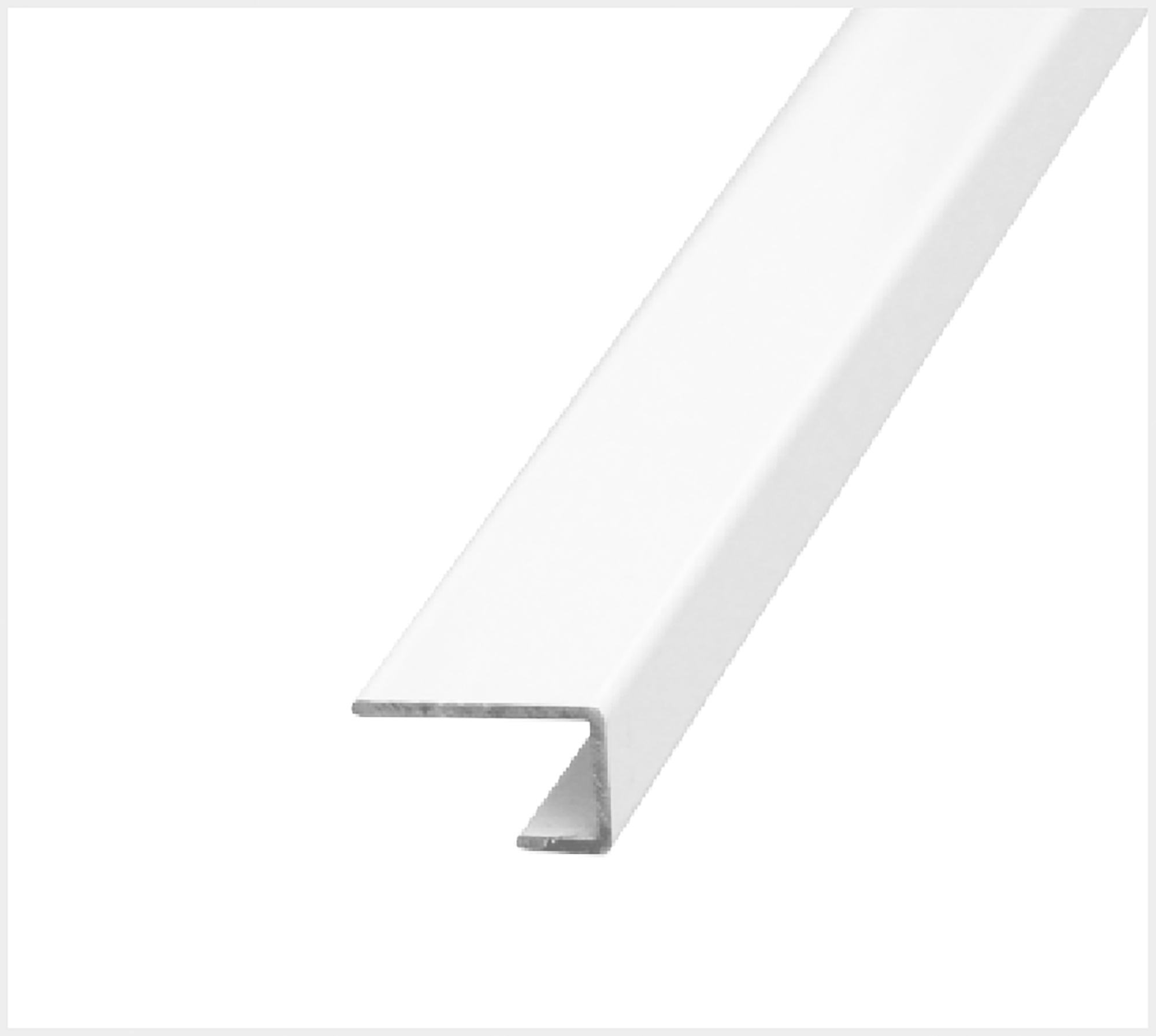 Flair White End U Trim PVC Trims