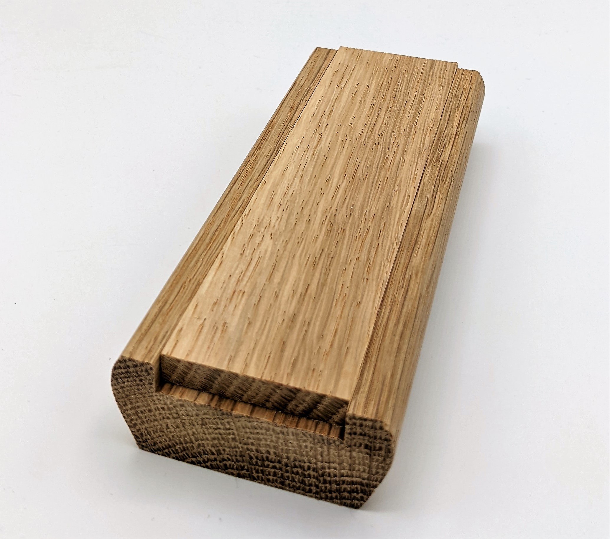 Heavy Base Rail & Infill - White Oak 68 x 24 x 2100mm