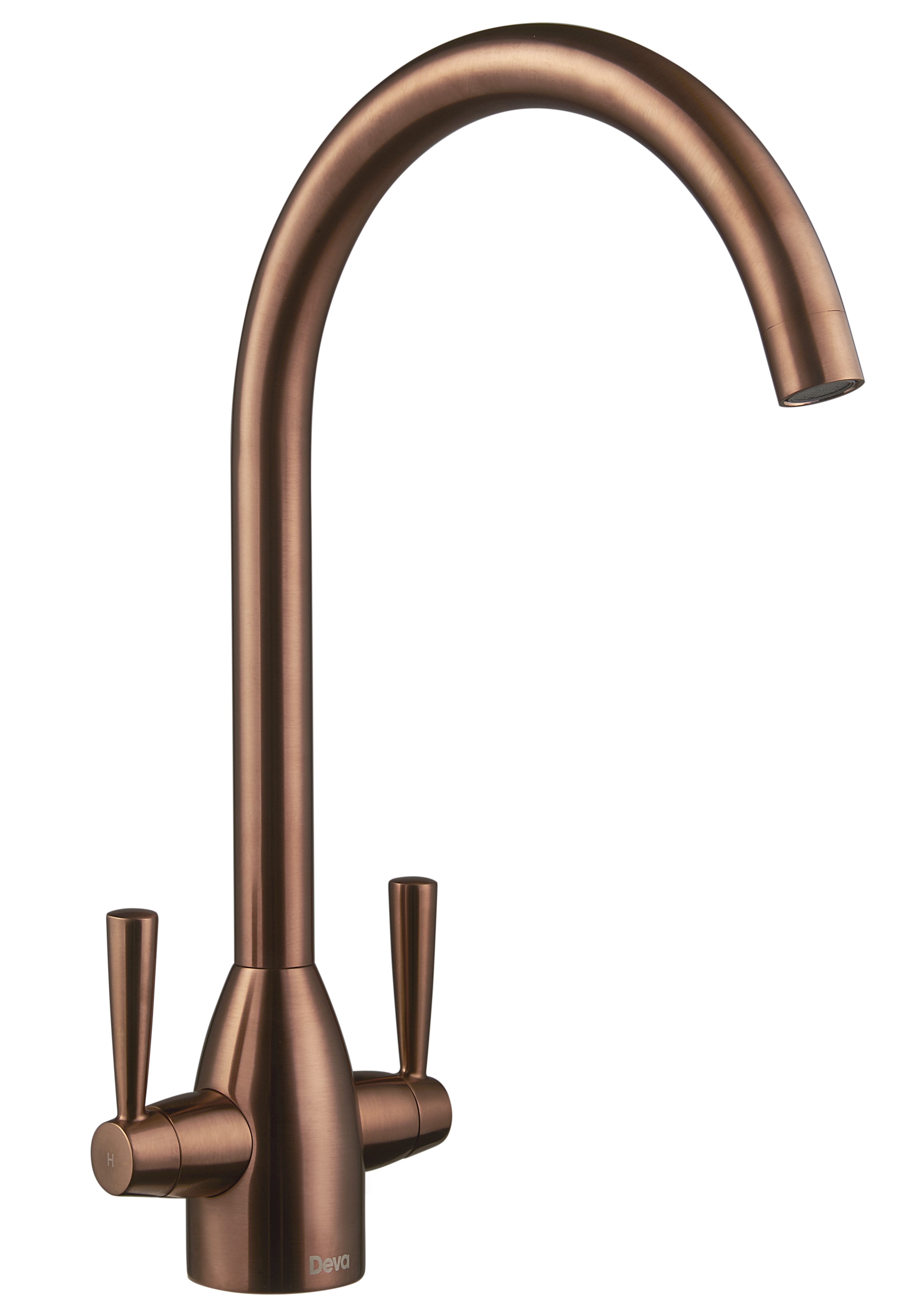 Carlow Sink Mixer Brushed Copper Car104co