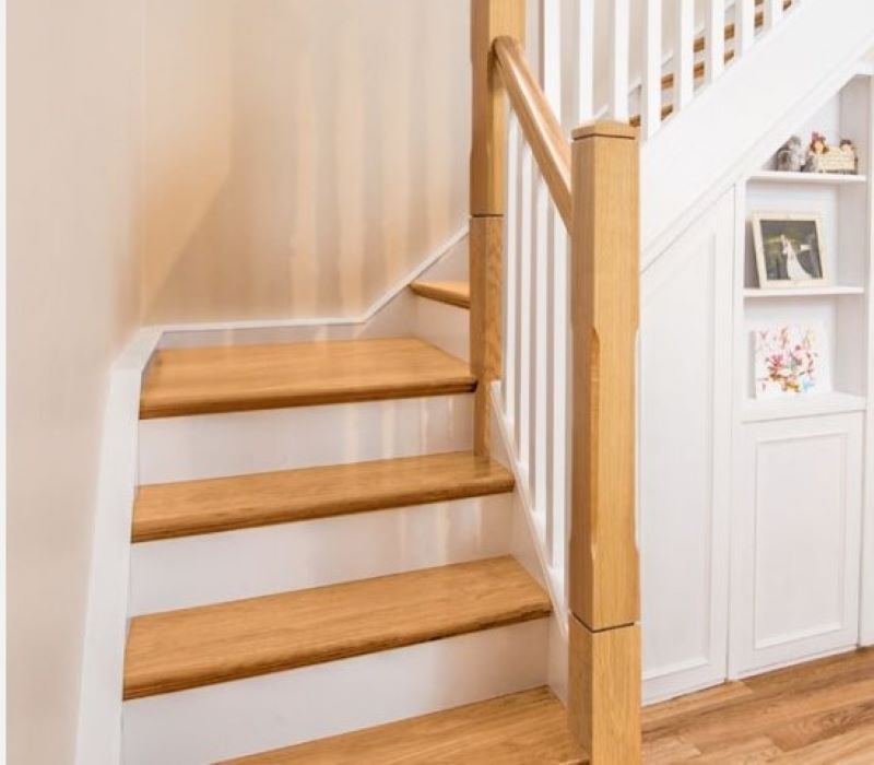 Stair-Refurb Painted White Riser 1000mm x 210mm x 15mm