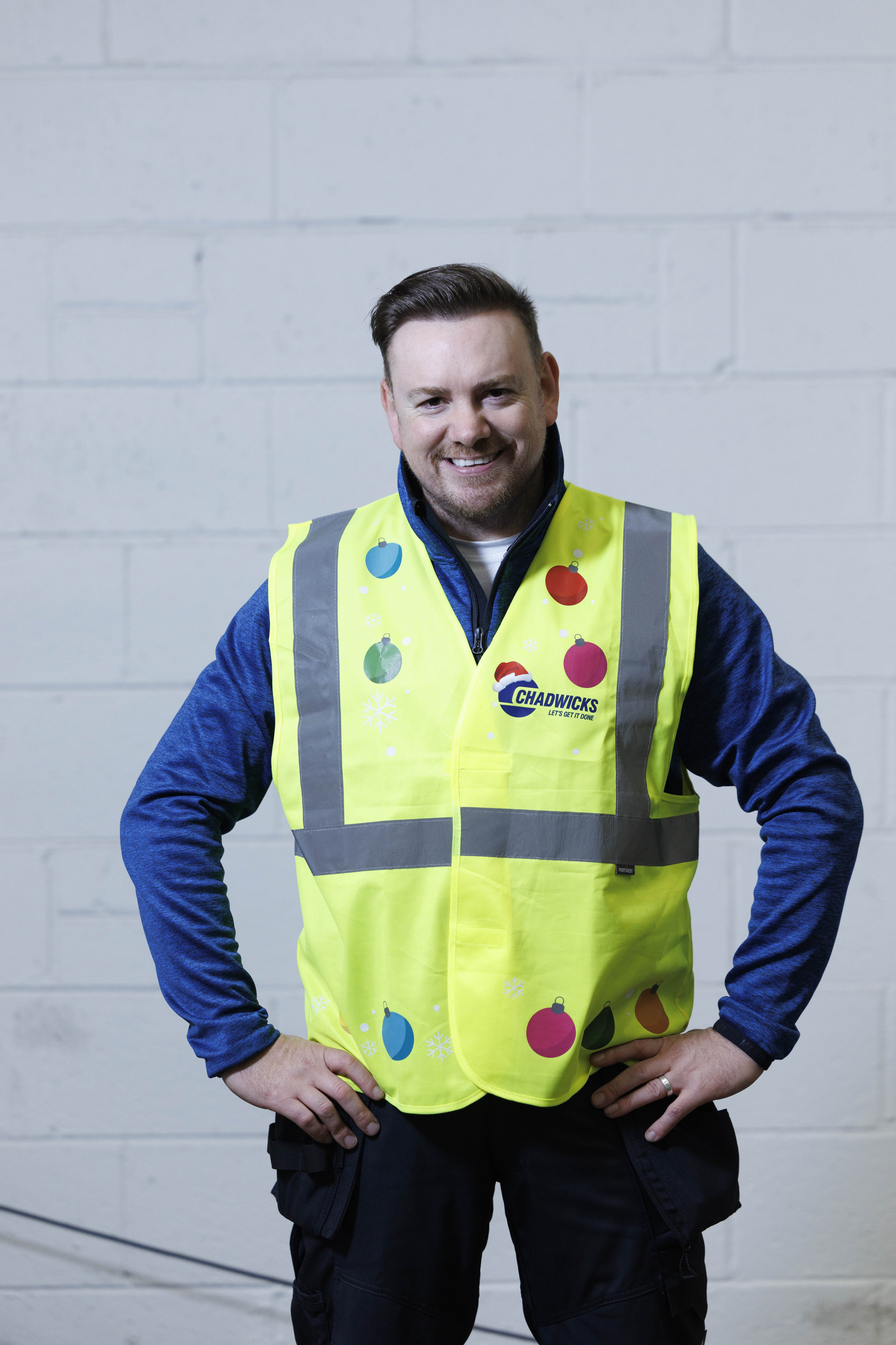 Christmas Charity Yellow Hi Vis Vest - Size L/XL