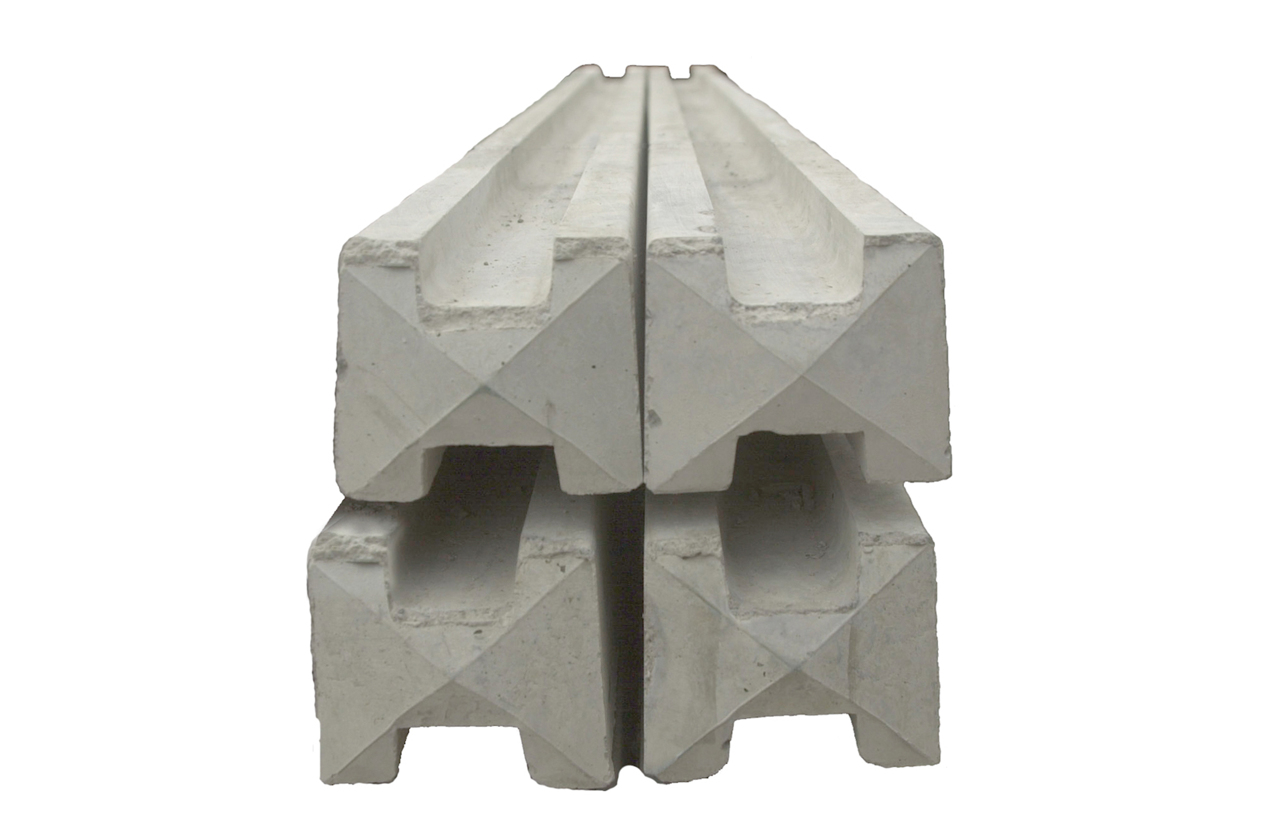 Independent Fencing Concrete H Fence Post - 125mm x 100mm x 2.4m