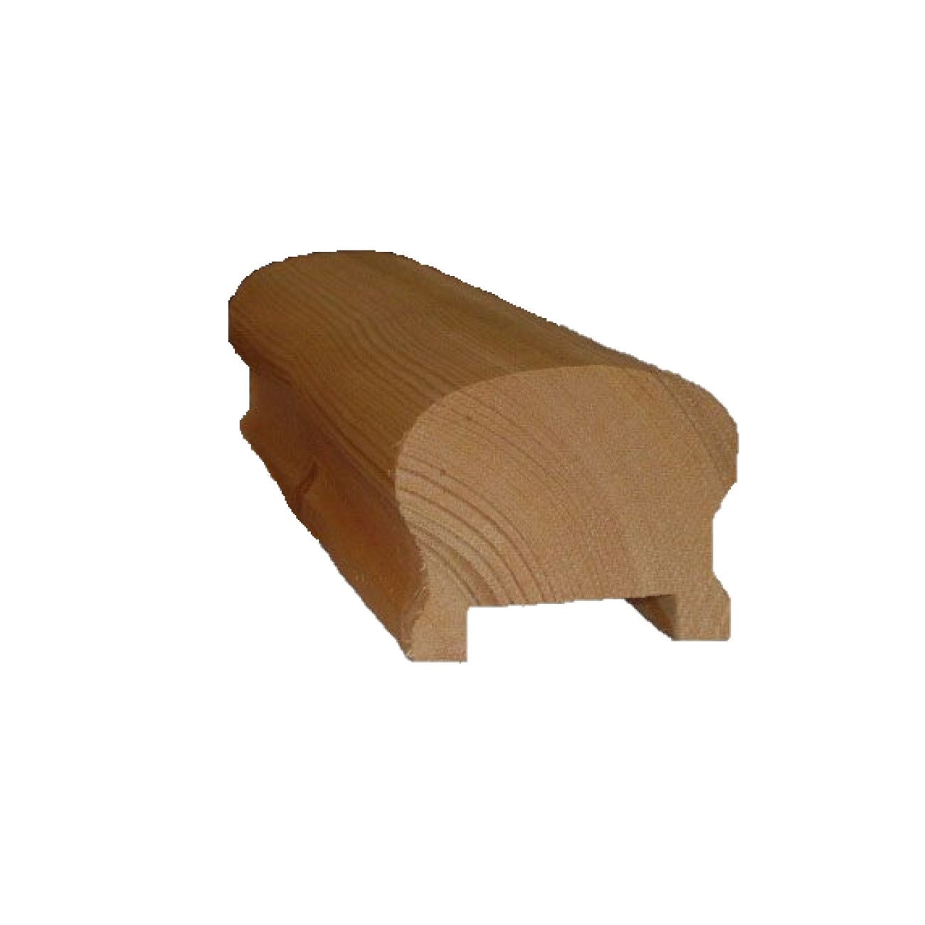 Round Top Handrail - W Oak 57mm x 69mm x 2100mm