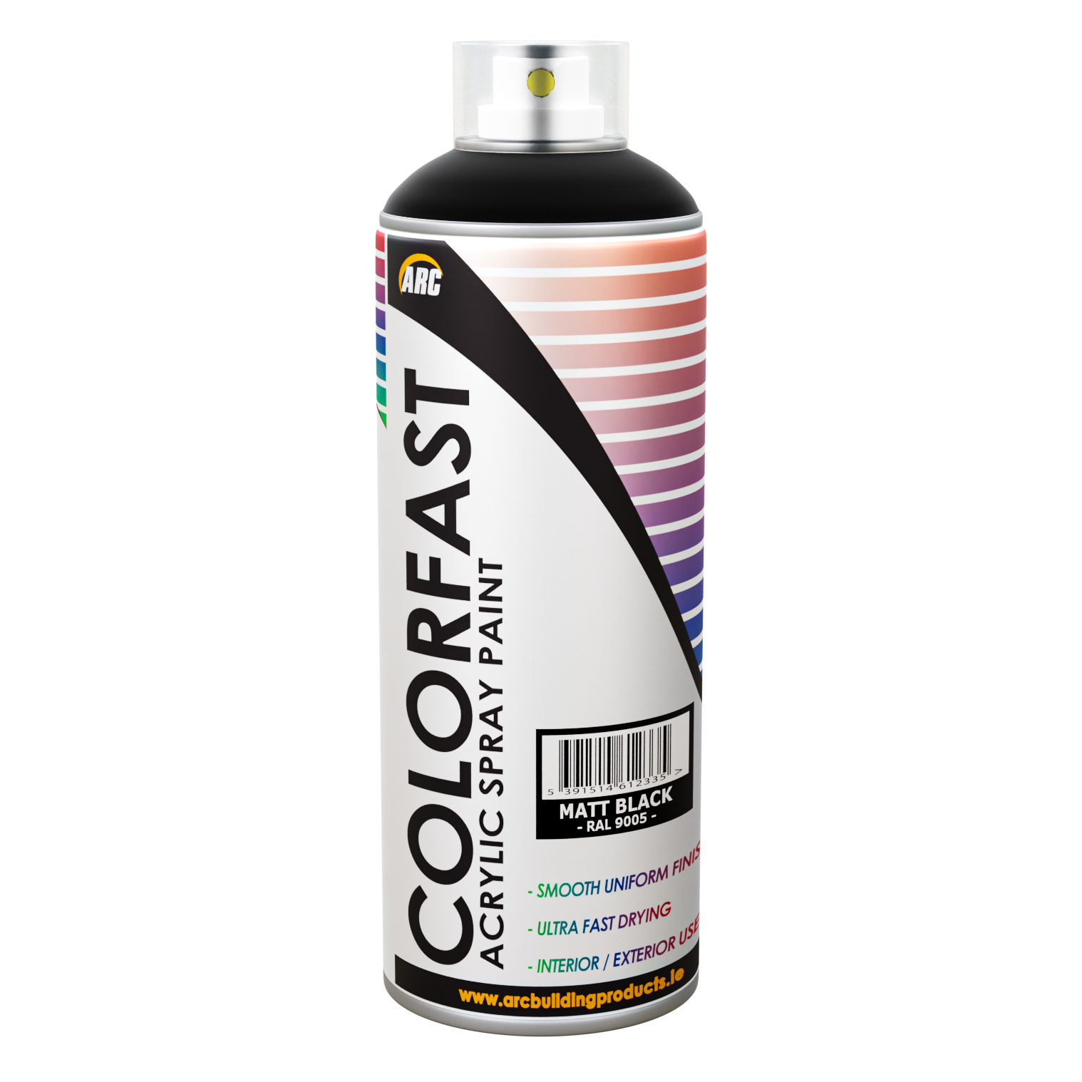 ARC Multi Purpose Spray Paint 400ml Black Matt