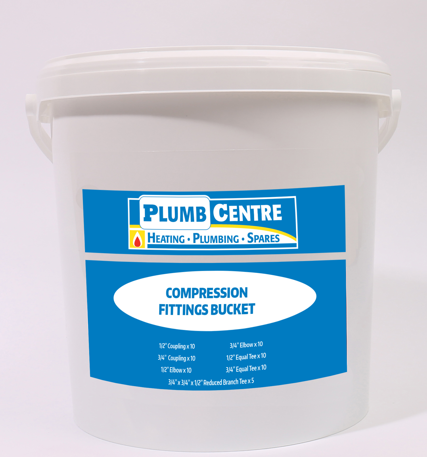 Plumb Centre Compression Fittings Bucket