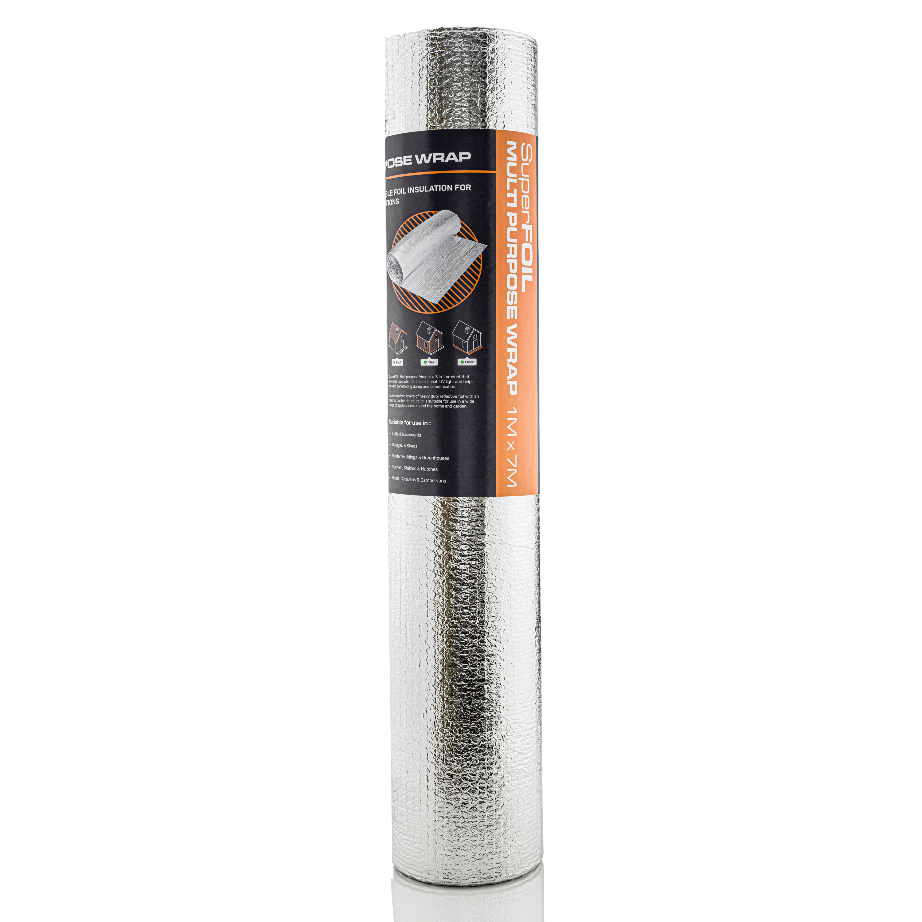 Sfba Foil Wrap Insulation Roll 3mm - 7Msq