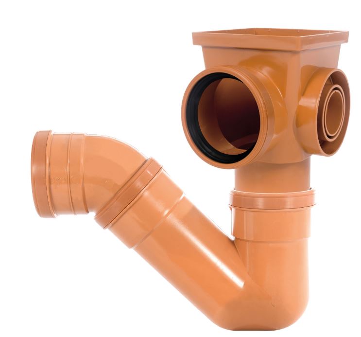 Sewer 110mm Universal Gully & Grid Back Inlet