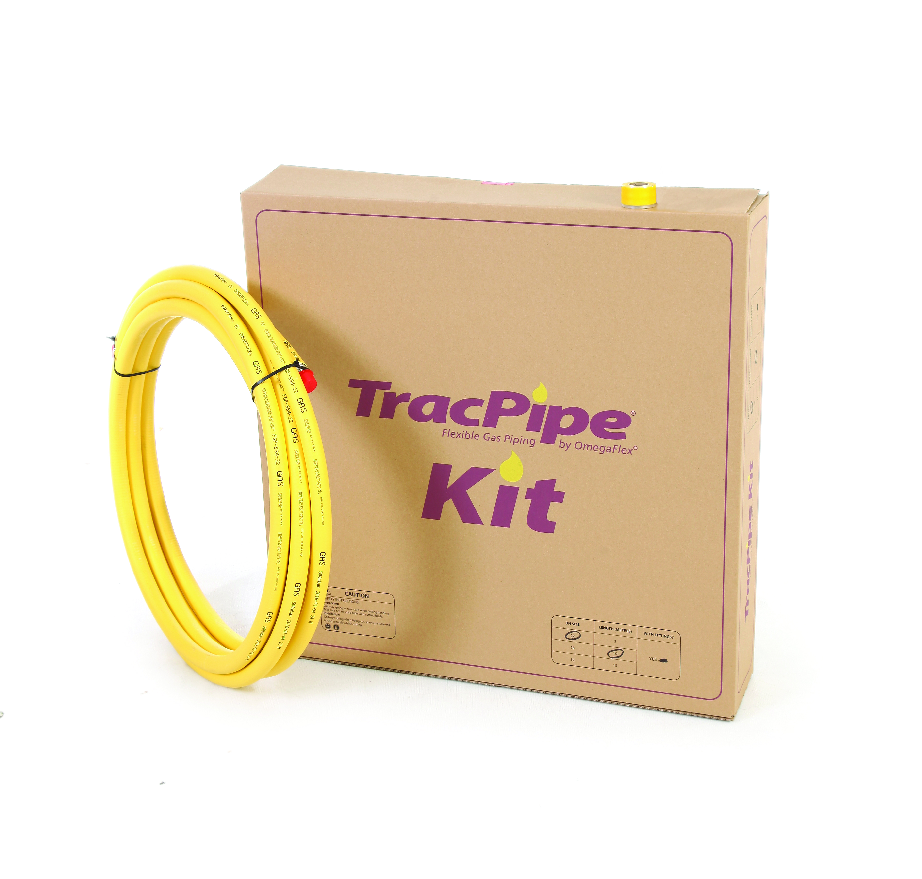 Tracpipe 10m Length x 28mm comes with Tape