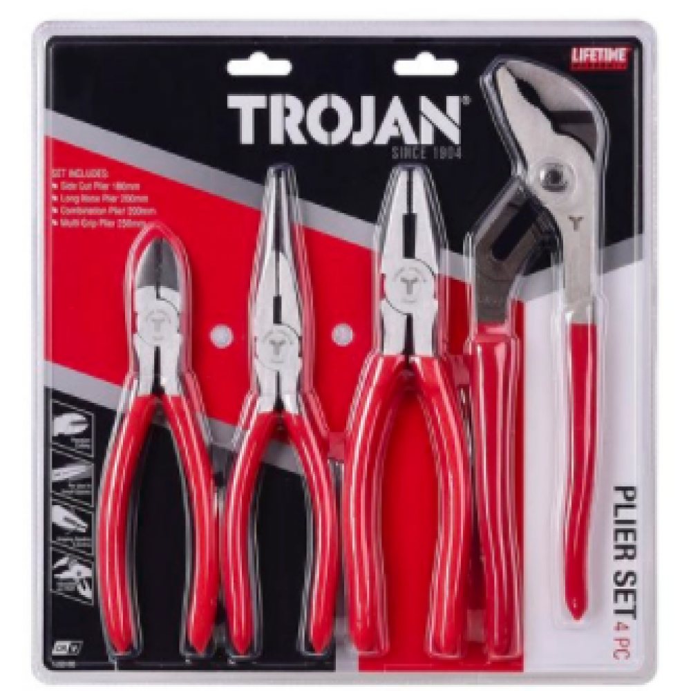 Trojan - 4pce Plier Set