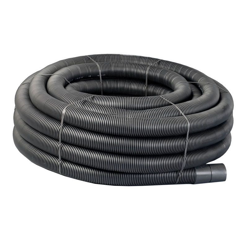 Twinwall Duct Coil Black 50/63mm Cw Coupler 50m