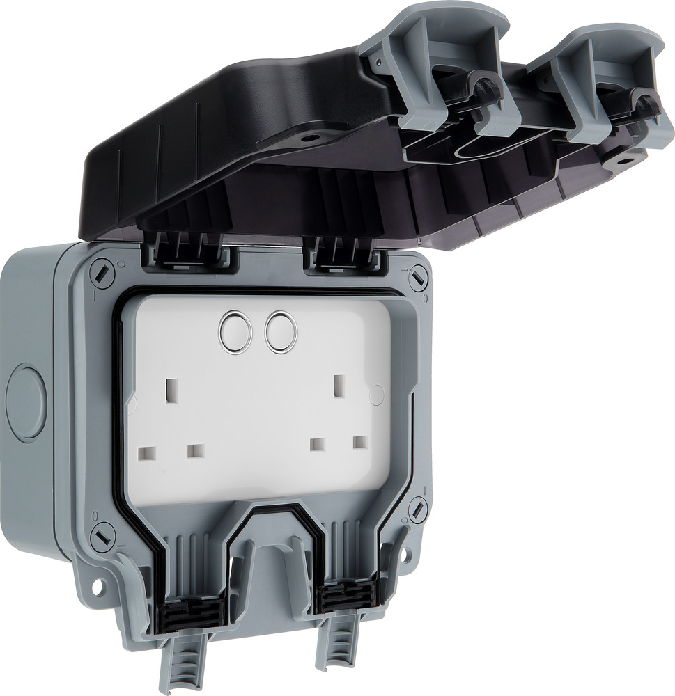 Nexus Smart Storm Weatherproof Double Socket