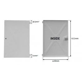 Tricel ESB Meter Cupboard 2 Pin Door Only White