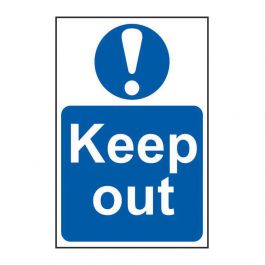 Keep Out 600 x 400m Safety Sign 600 x 400mm