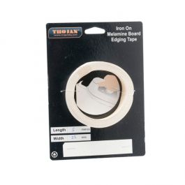Iron On Melamine Edging Tape 22mm x 5m White