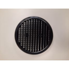 Innovator Round Louvered Vent Black