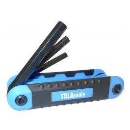 Tala Metric Hex Key Set 8 Piece Folding