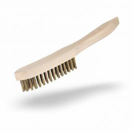 4 Row Wooden Handle Wire Brush