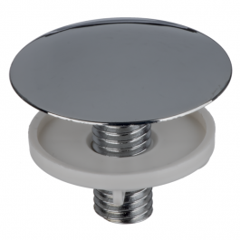 Plumb Centre Tap Hole Blanking Plug - Chrome