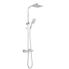 Methven Brampton Square Bar Thermostatic Shower with Diverter to Rain ...