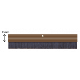 Exitex PVC Brush Strip Bru 914 W 3' White